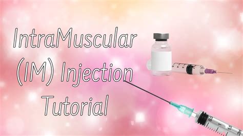 How To Do IntraMuscular IM Injections At Home HRT Medication Tutorial YouTube