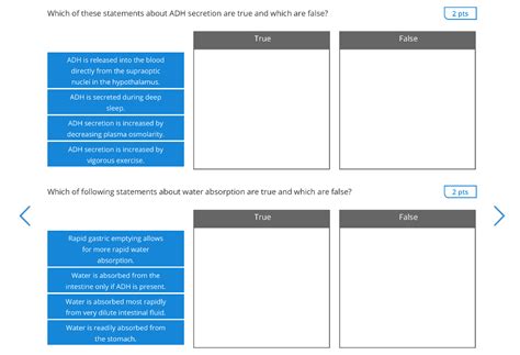 Solved Which Of These Statements About Adh Secretion Are