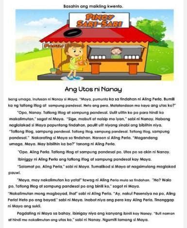 Ang Utos Ni Nanayisang Maikling Kwentonobela Pamagat Tauhan Tagpuan