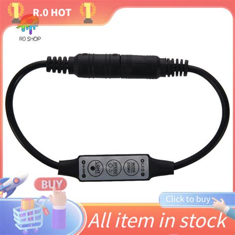 Low Profile Inline Controller Mini 3 Key Dimmer Switch For Led Strip