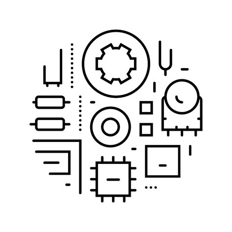 Analog Electronics Line Icon Vector Illustration 35455434 Vector Art At Vecteezy