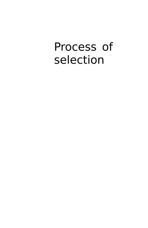 selection process selection process process of selection selection