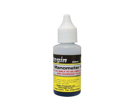Manometer Fluid S G 1 00 22ml Regin Products Ltd