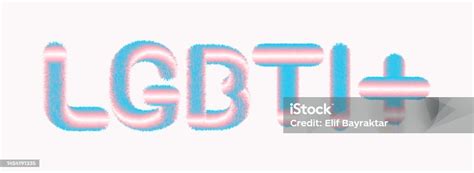 Lgbtq 트랜스젠더 깃발 색상 모피 단어 배너 그림이 격리되어 있습니다 테디 스타일 L 레즈비언 깃발 G 게이 프라이드 깃발