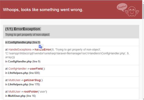 1 1 ErrorException Trying To Get Property Of Non Object In