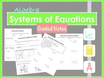 Systems Of Equations Guided Notes By Amy Schockling TpT