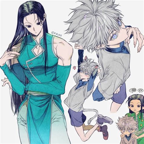 Killua Zoldyck And Illumi Zoldyck Hunter X Hunter Drawn By Mmpb