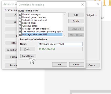 How To Color Code Emails By Message Size In Outlook