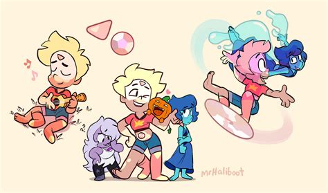 My Finished Steven And Peridot Fusion Milky Quartz Theyre Silly Snarky And Really Excitable