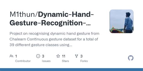 GitHub M Thun Dynamic Hand Gesture Recognition Using D CNN Project On Recognising Dynamic