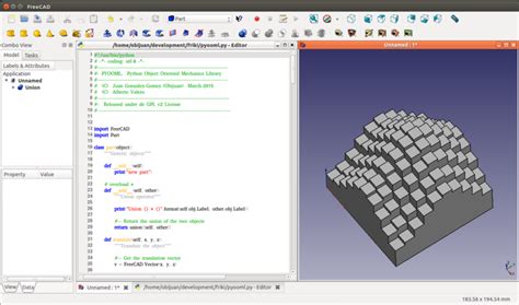 Archivo 2015 03 21 Python Freecad 14 Png WikiRobotics