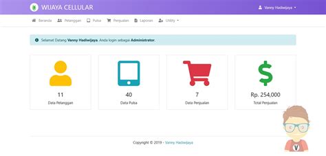 Sistem Informasi Penjualan Pulsa Berbasis Web Vanny Hadiwijaya
