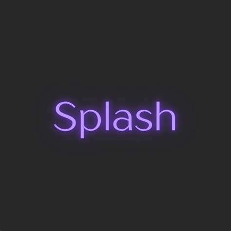 Splash Youtube
