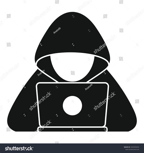 Cyber Hacker Icon Simple Illustration Cyber Stock Vector Royalty Free 1605993076 Shutterstock
