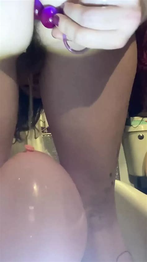 Filthiest N Kinkiest Video Yet Where I Use Anal Beads To Trigger A Massive Piss Onto A Balloon