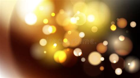 Bokeh Lights Abstract Blurred Background Vibrant Blur Light Effect Stock Vector Illustration