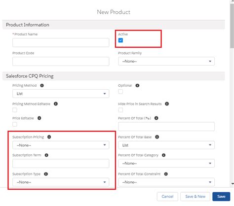 Salesforce Cpq Subscription Products