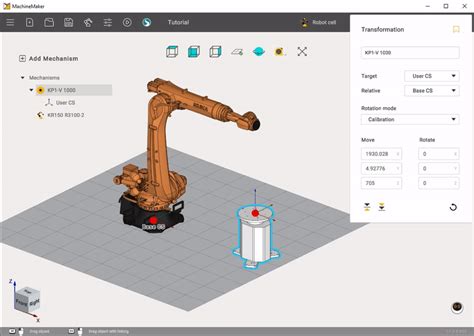 Table Calibration Machinemaker 17 Robots