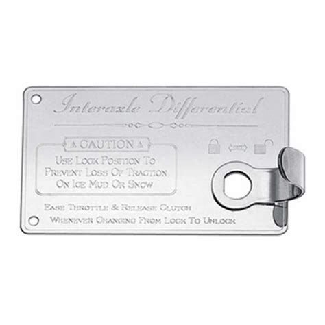Stainless Steel Interaxle Diff Lock Switch Guard Big Rig Chrome