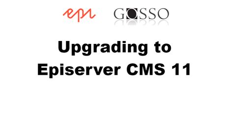 uppgrading to episerver cms 11 causing errors and how to solve them gosso optimizely devblog
