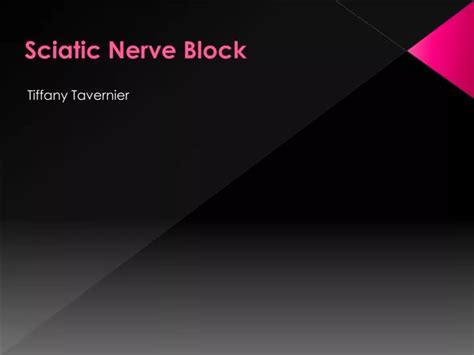 Ppt Sciatic Nerve Block Powerpoint Presentation Free Download Id