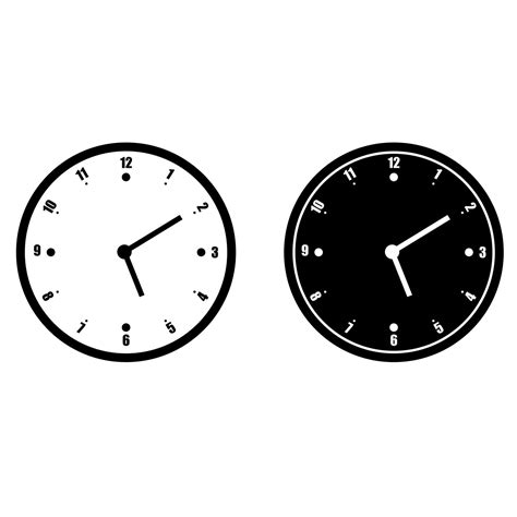 Clock Face Icon Vector Set Wall Clock Illustration Sign Collection Time Symbol Watch Symbol
