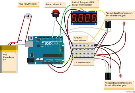 Automatic Goal Counter For Table Footballsoccer With Led Breakbeam Sensors