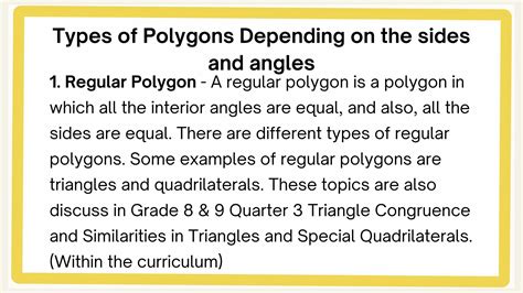 Polygons And Its Classifications And Different Kinds Of Polygons Ppt