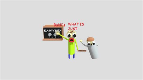 Baldis Basics Baldi And Principal Download Free 3d Model By