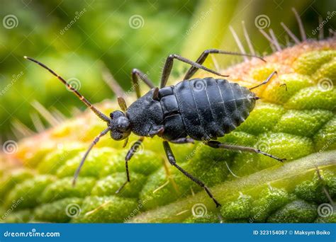 Black Aphid Icon Showing Insect Pest And Infestation Cartoon Vector