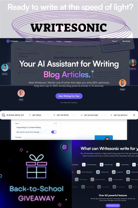 Ai Powered Copywriting And Content Marketing Writesonic Is An Ai Powered Copywriting Tool That