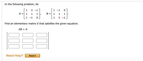 Solved In The Following Problem Let