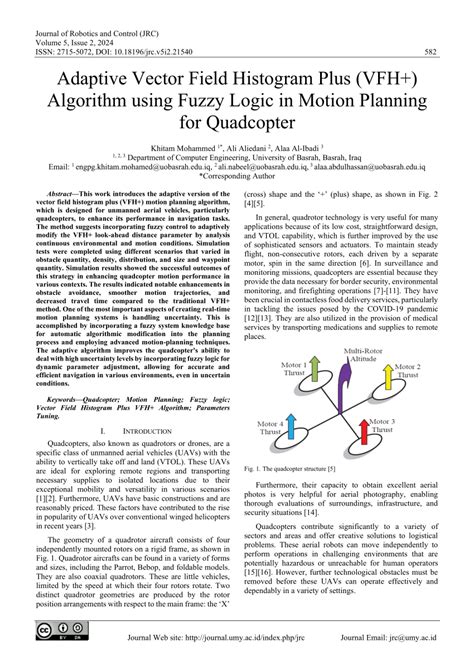 Pdf Adaptive Vector Field Histogram Plus Vfh Algorithm Using Fuzzy