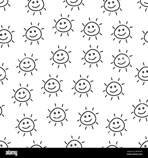 Doodle Art Seamless Pattern Stock Vector Image And Art Alamy