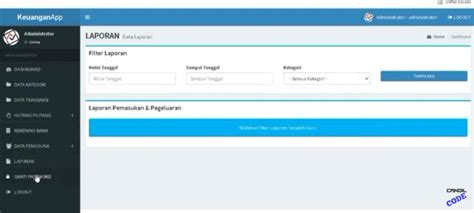 Source Code Aplikasi Keuangan Berbasis Web Ii Codeigniter Php Id Blog