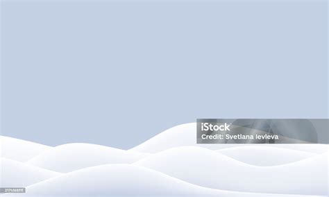 눈 국경 연단 3d 벡터 배경 겨울 눈 산 판매 배너입니다 현실적인 바닥에 Snowdrift 캡을 쌓습니다 눈 덮인 플레이크가 떨어지는 파스텔 풍경 하얀 얼음 언덕 물결