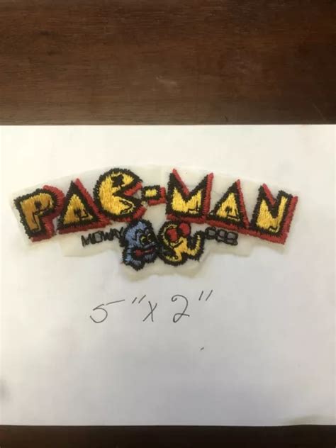 Vintage Pac Man Midway 1981 Ghost Video Arcade Game Iron On Cloth Patch