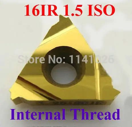 16IR 1 5 ISO Carbide Threading Inserts Internal Threading Insert Indexable Lathe Inserts For