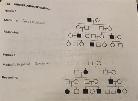 Solved Determine The Most Likely Mode Of Inheritancegive Two