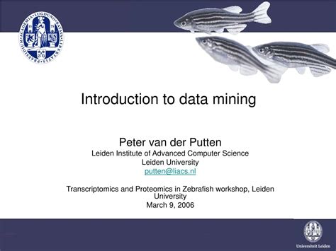 Ppt Bioinformatics And Data Mining Workshop In Zebrafish Research Powerpoint Presentation Id