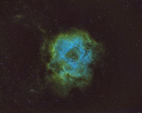 Rosette Nebula In Sho Rastrophotography