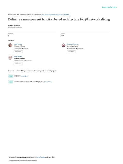 Defining A Management Function Based Architecture For 5g Network