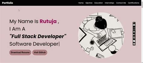 Rutuja Pandharpatte On Linkedin Portfolio Webdevelopment Html Css
