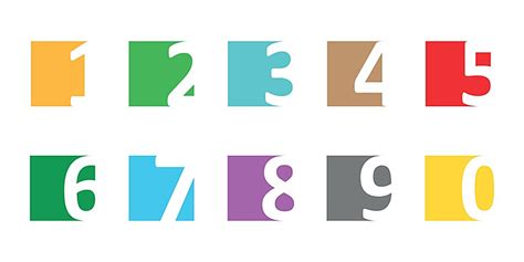 Flat Style Numbers Icon On Isolated Background For Business Concept Vector Graphic Numerical