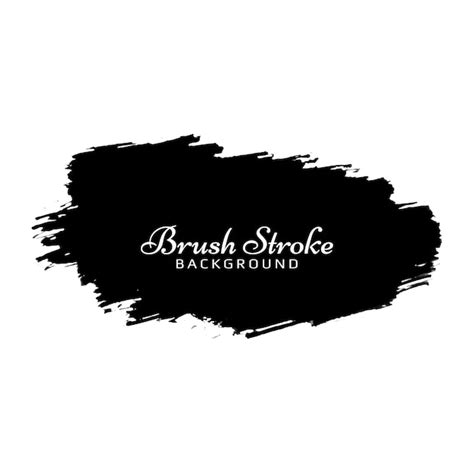 추상 검은 수채화 브러시 스트로크 디자인 무료 벡터
