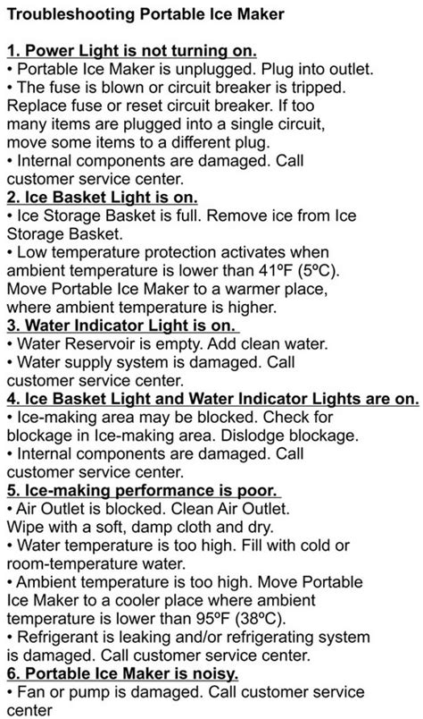Portable Ice Maker Not Making Ice How To Fix