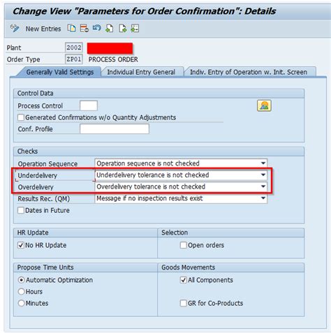 Over Delivery And Under Delivery Tolerance For Pro Sap Community