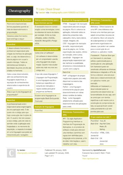 Cheat Sheets Matching Php Cheat Sheets For Every Occasion