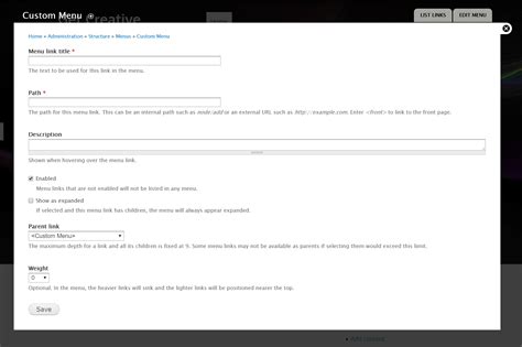 How To Install A Custom Menu In Drupal 8 Hostpapa Knowledge Base