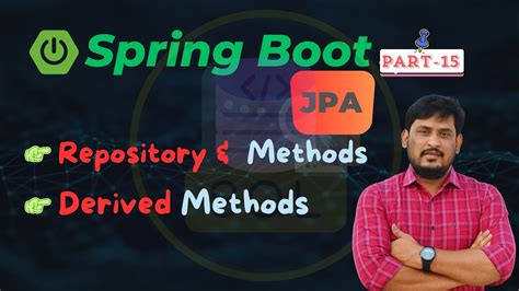 Spring Boot 3 Tutorial ️ Spring Boot Data Jpa Crud Operations And Derived Findby Part 15